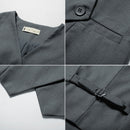 Vintage Oblique Placket Vest Coat V-Neck Handkerchief Hem Waistcoat ...