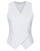 Vintage Oblique Placket Vest Coat V-Neck Handkerchief Hem Waistcoat ...